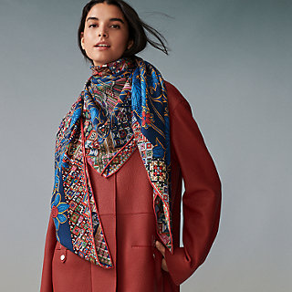カレジェアン カシミヤシルク 《ジャガーとハチドリ》 | Hermès カレジェアン カシミヤシルク 《ジャガーとハチドリ》 | Hermès